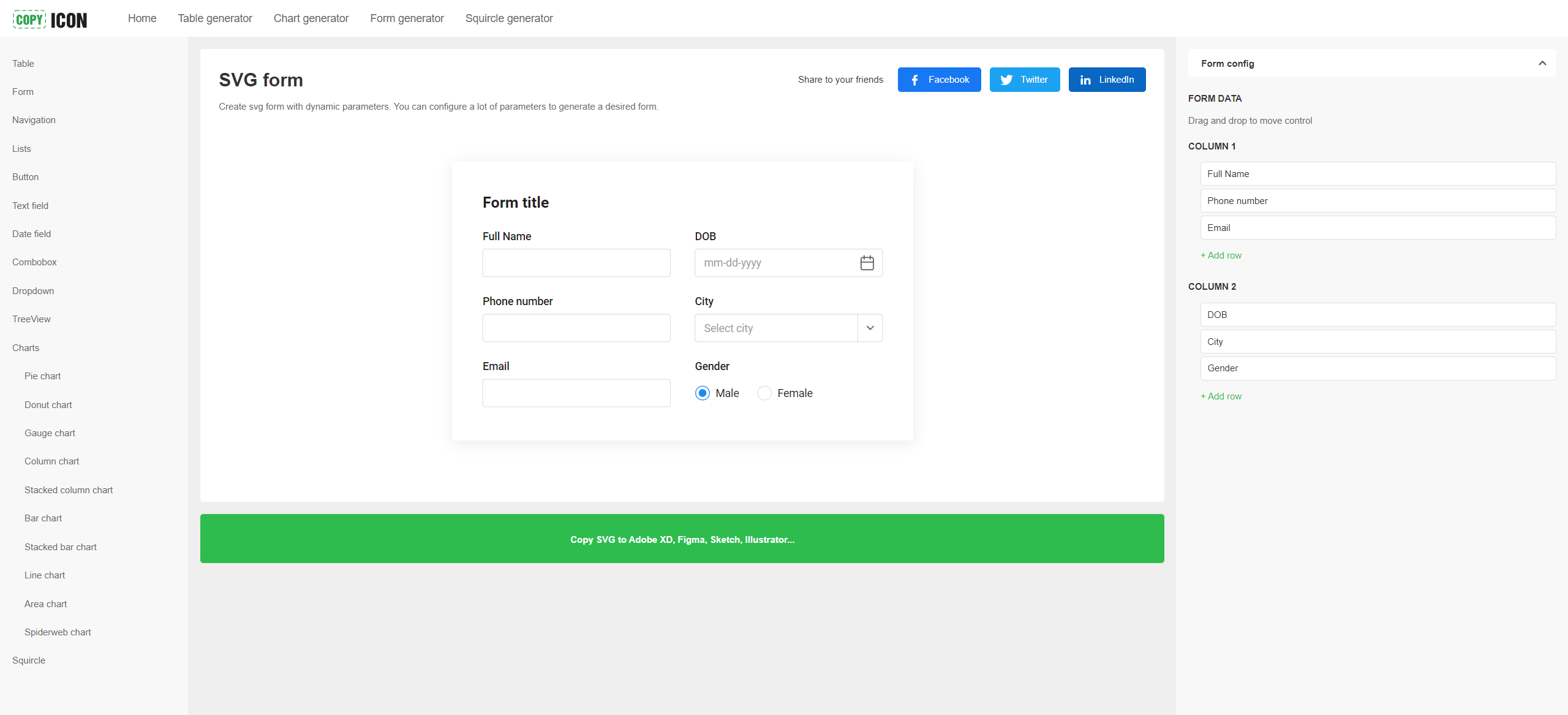 SVG Form Generator Online - Copyicon.com